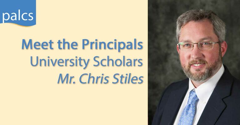 Meet the Principals: Mr. Chris Stiles, University Scholars